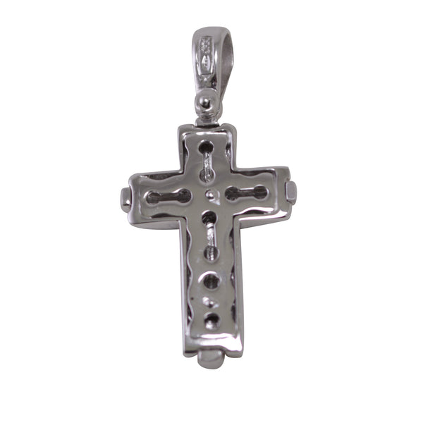 Double layered cross in white – B. SERKOS